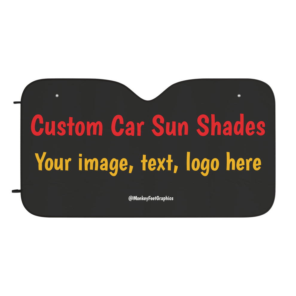 Custom Car Sun Shades Personalized Car Accessories Van Truck Auto Part ...